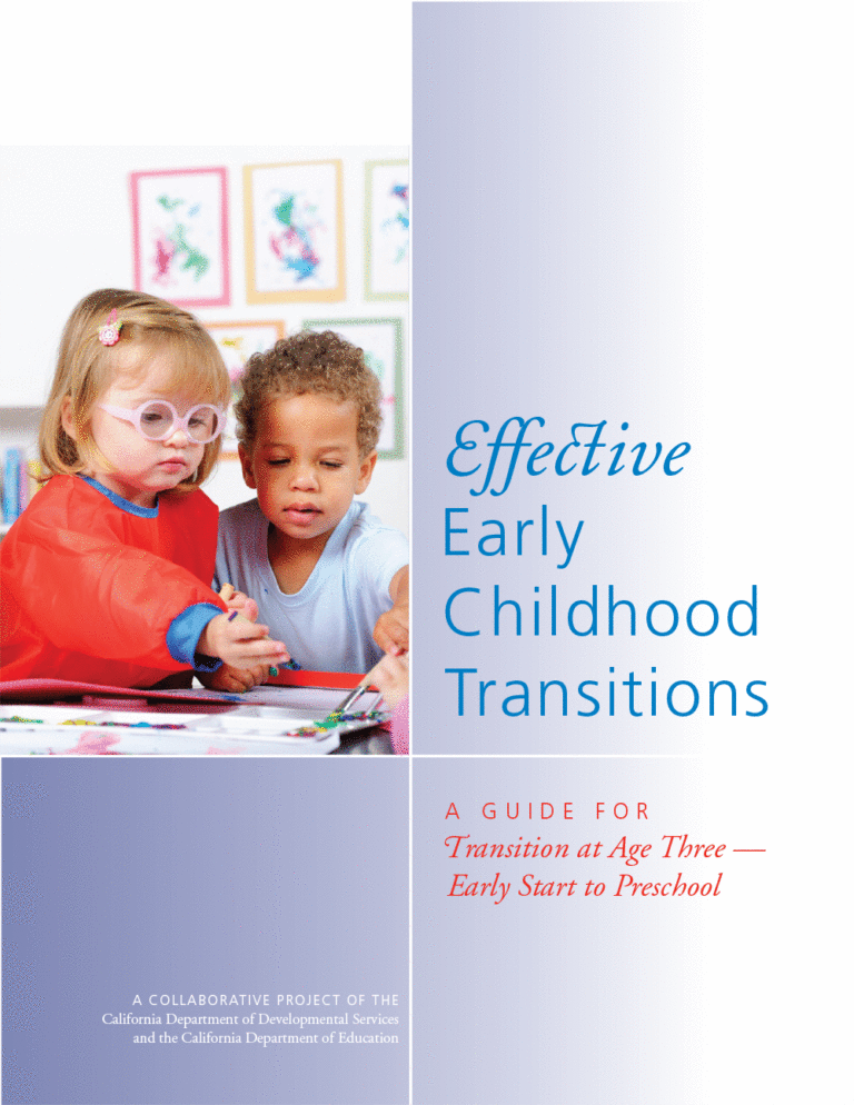 Effective Early Childhood Transitions: A Guide for Transition at Age ...