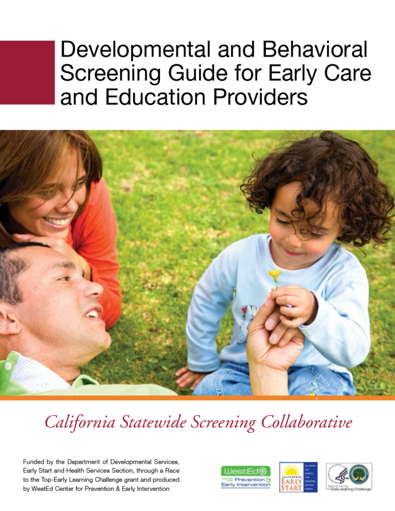 Developmental and Behavioral Screening Guide for Early Care and ...