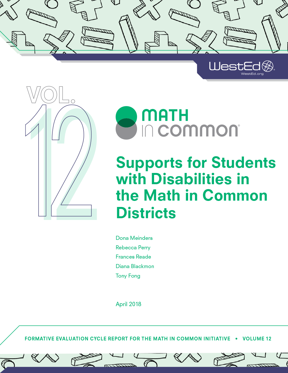 Supports for Students with Disabilities in the Math in Common Districts ...
