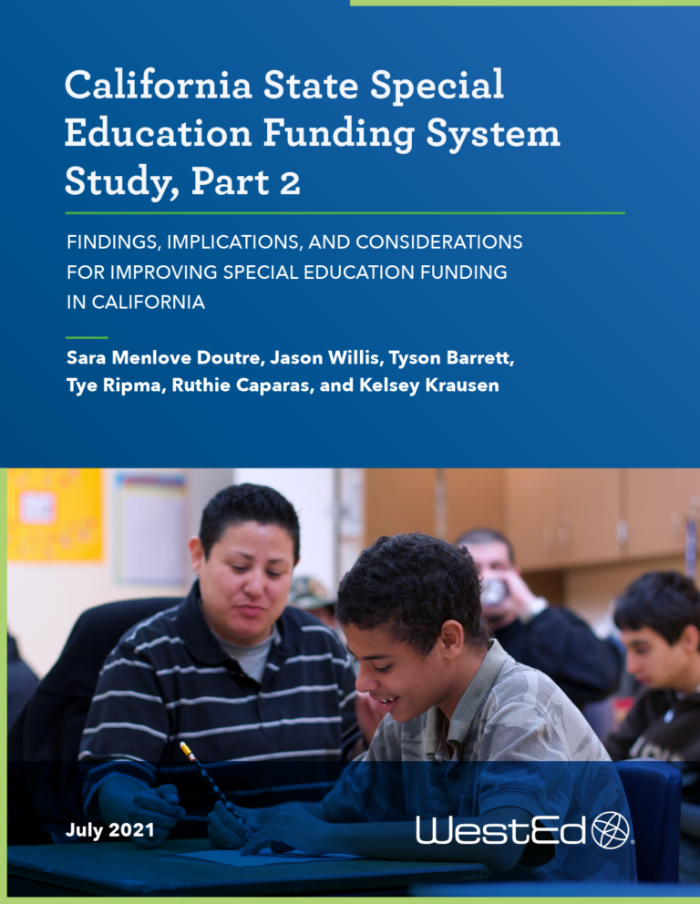 California State Special Education Funding System Study, Part 2 ...