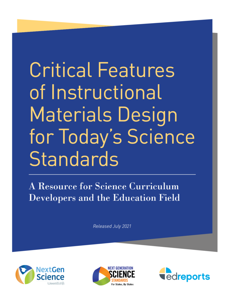 Critical Features of Instructional Materials Design for Today’s Science ...