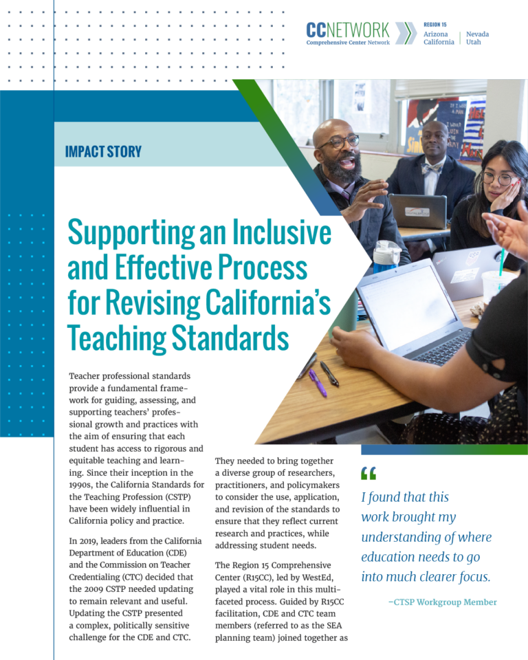 Supporting an Inclusive and Effective Process for Revising California’s ...