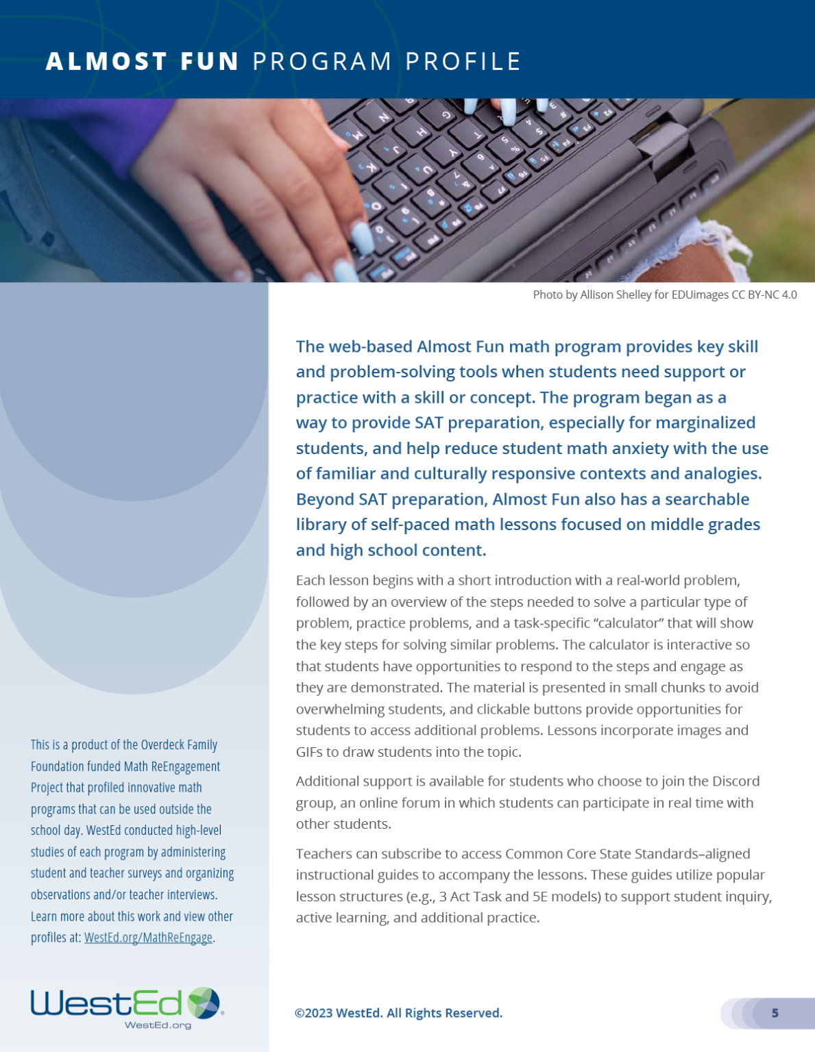 Math for Love Program Profile – WestEd