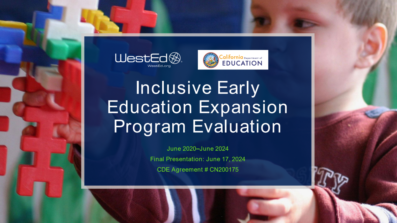Inclusive Early Education Expansion Program (IEEEP) – WestEd