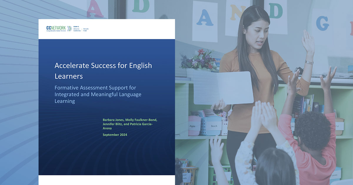 Accelerate Success for English Learners: Formative Assessment Support for Integrated and ...