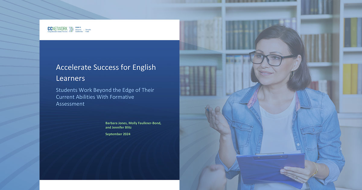 Accelerate Success for English Learners: Students Work Beyond the Edge ...
